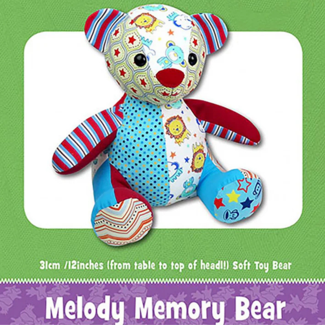 Melody Patchwork Bear Pattern - Create a Keepsake Memento to Cherish