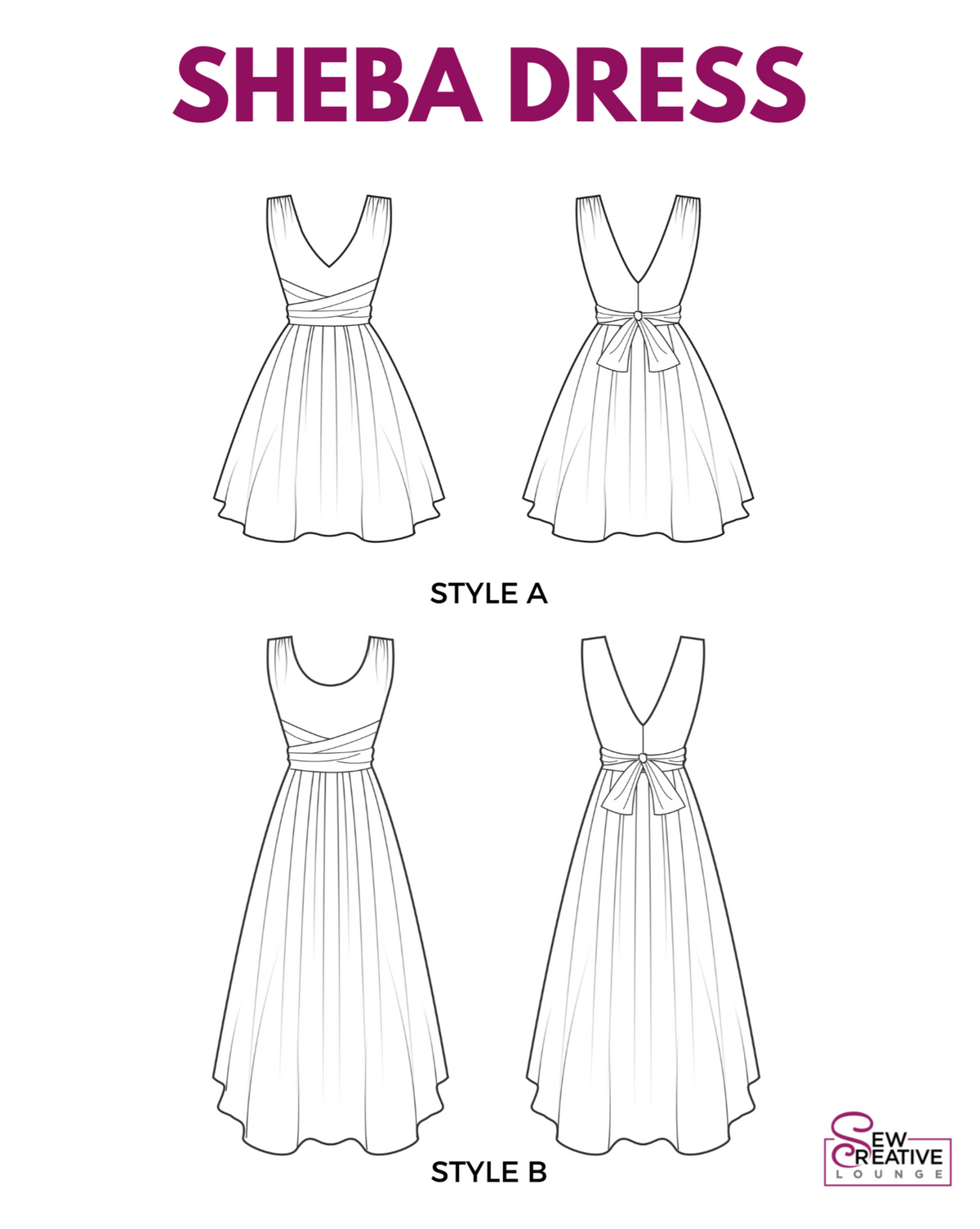 Sheba Dress Sew-Along Pattern